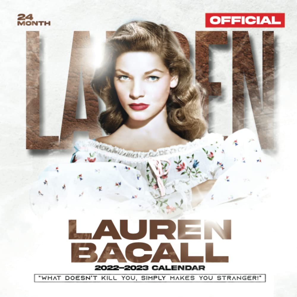 Lauren Bacall Calendar 2022 2023 Lauren Bacall Official Calendar 2022 ...