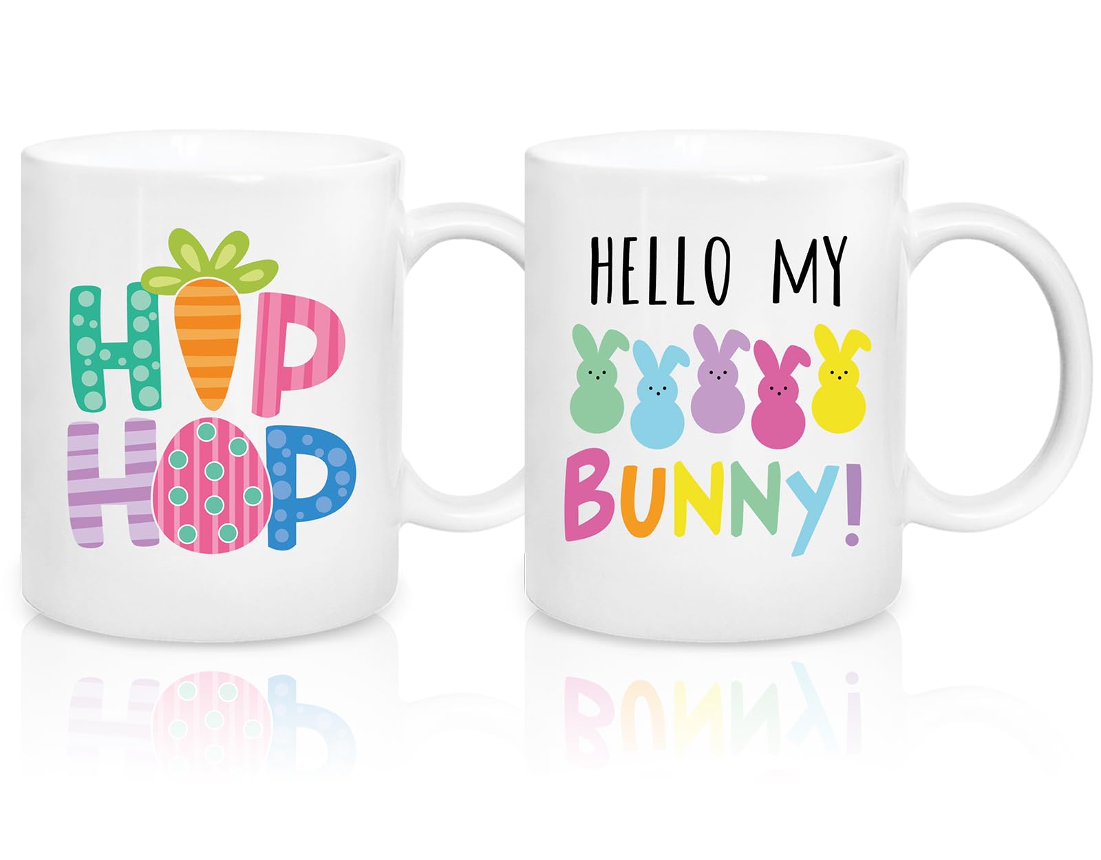 Amazon.com: Whaline 2Pcs Easter Mug Cute Easter Bunny Coffee Mug Carrot ...