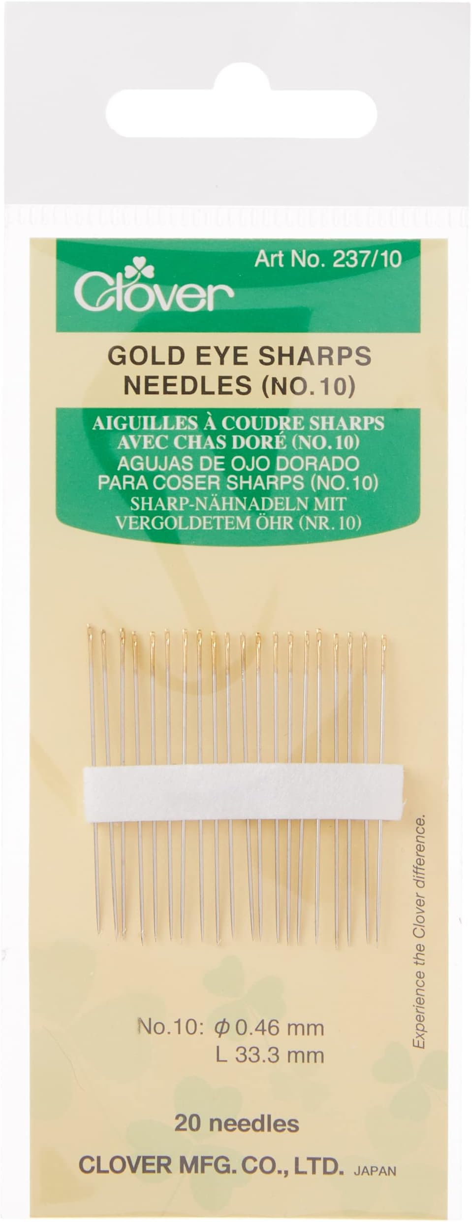 John James Needle Sharps Size 12 pc, Yellow : Amazon.co.uk: Home & Kitchen