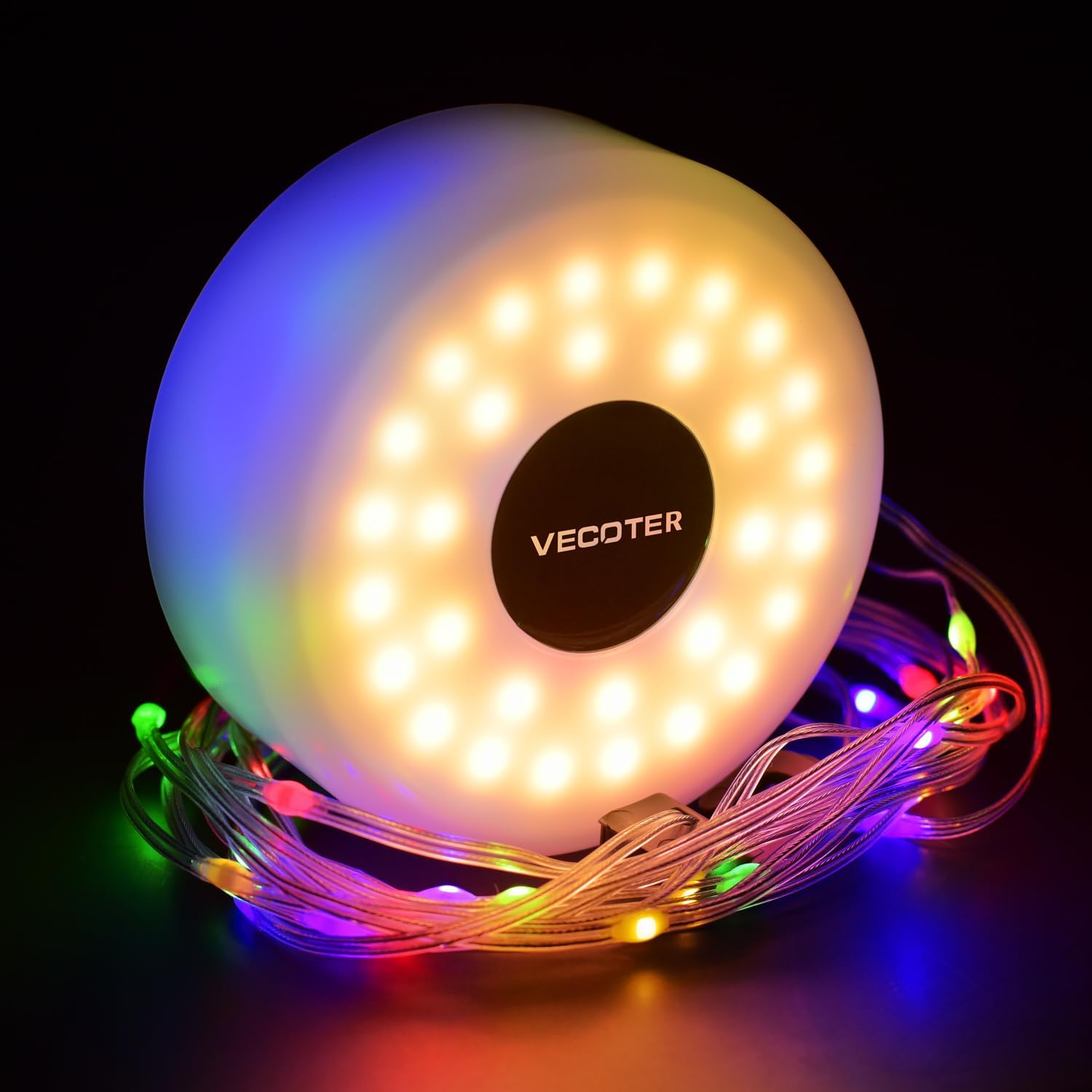 Amazon.com: Vecoter Camping String Lights,2 in 1 Outdoor String Lights ...