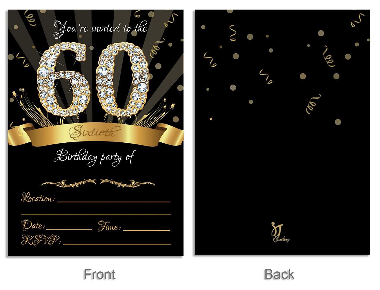 Free Printable 60th Birthday Invitations