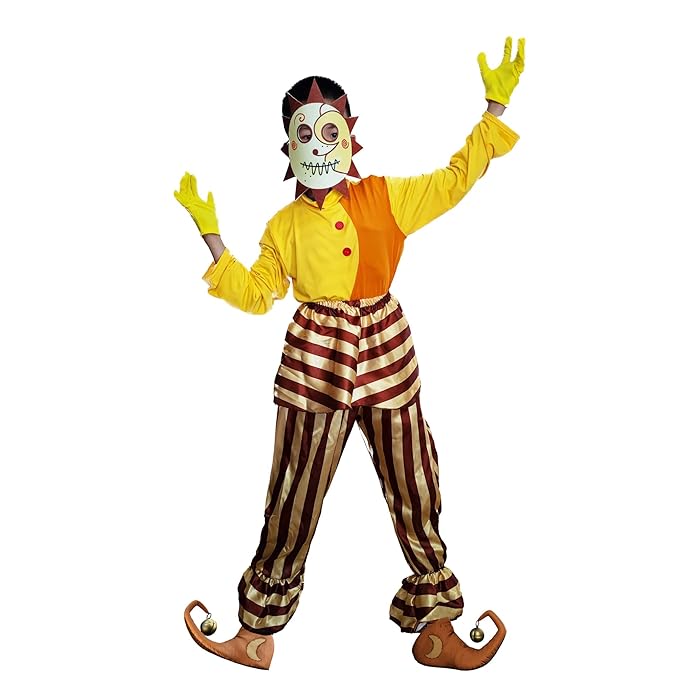 Buy Sundrop Moondrop FNAF Costume for Kids Sun Moon Clown Cosplay ...