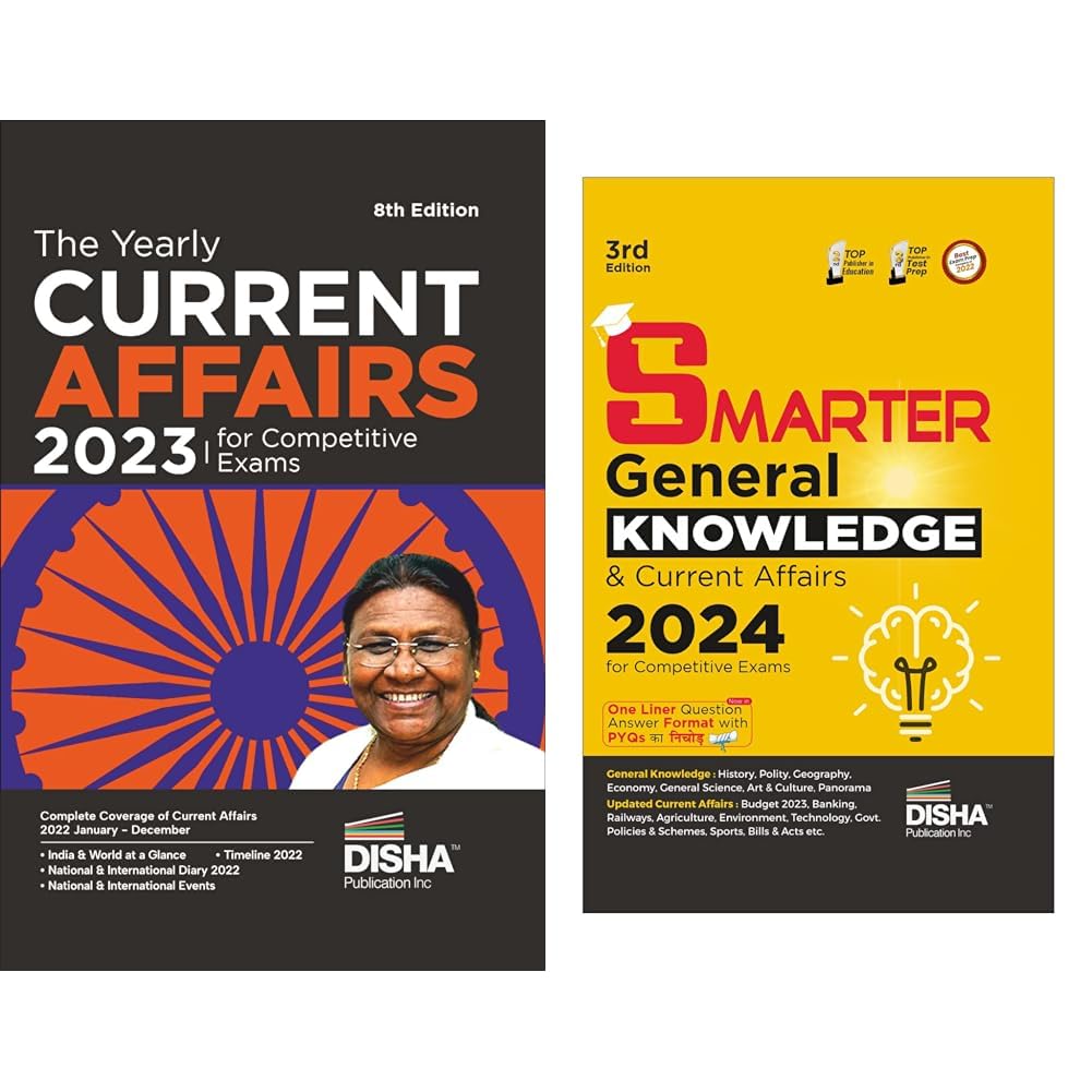 Buy The Yearly Current Affairs 2023 for Competitive Exams 8th Edition & SMARTER General ...