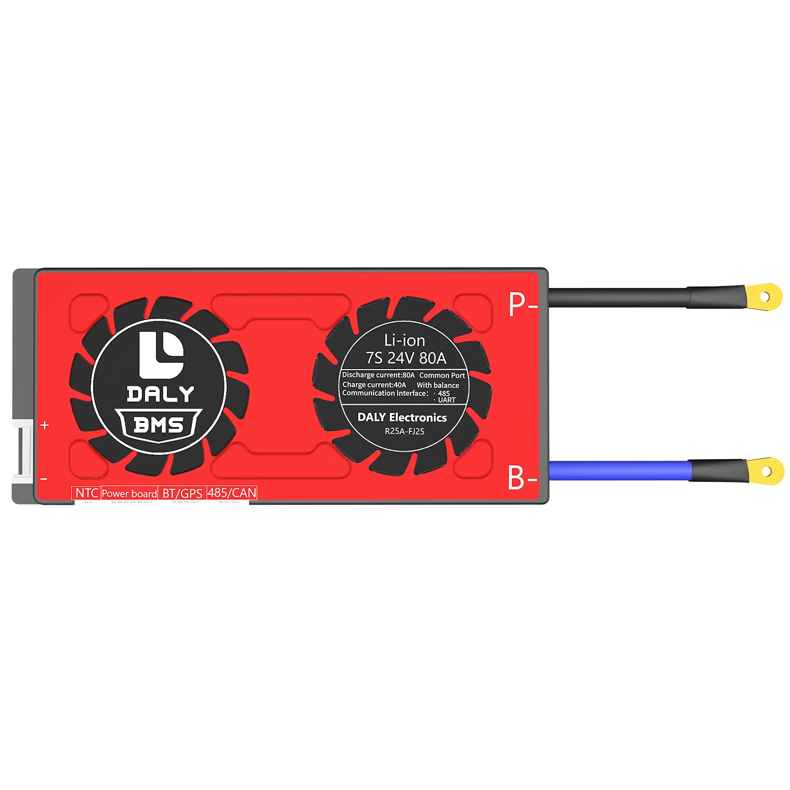 Buy DALY Smart BMS Li-ion 7S 24V 80A with Programmable Bluetooth Module ...