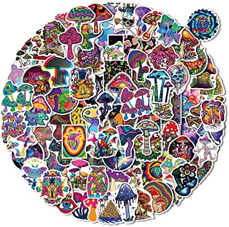 Amazon.com: Stoner Psychedelic Mushroom Stickers Vinyl Waterproof ...