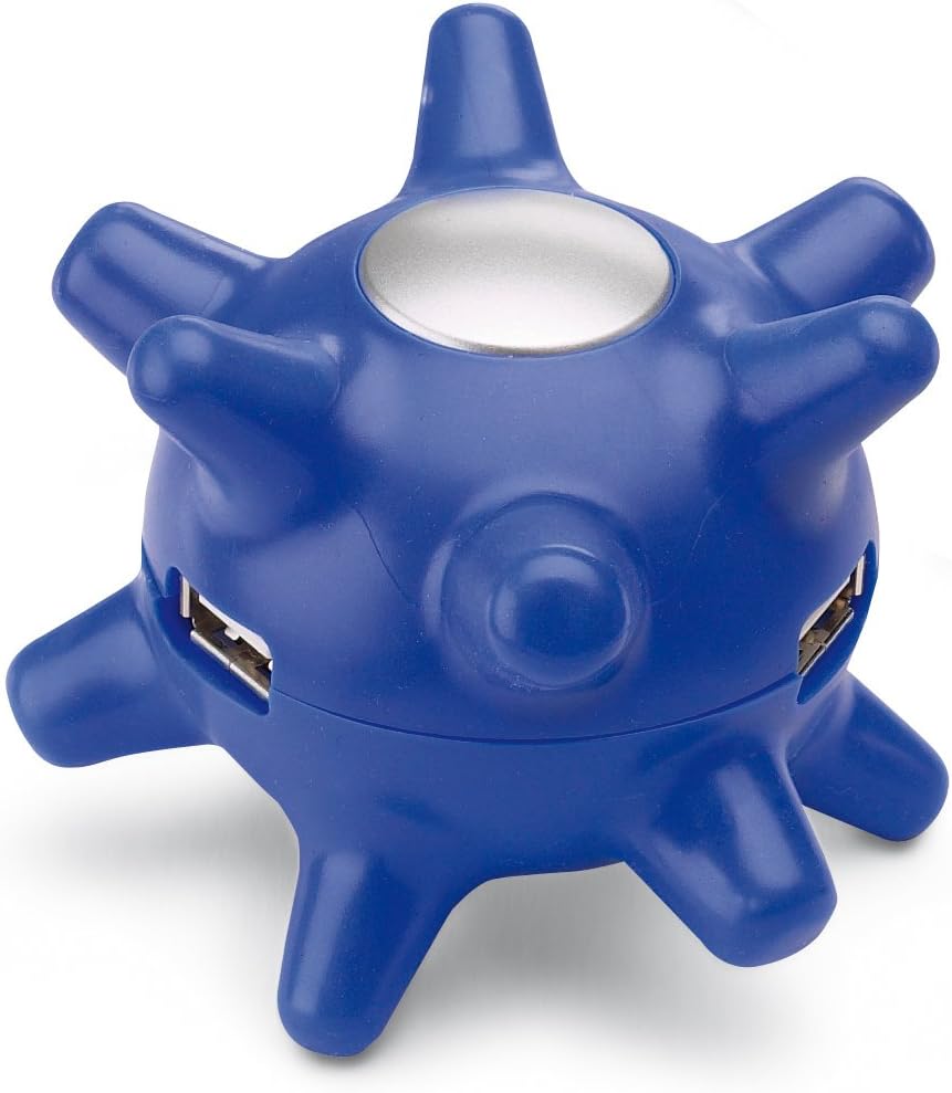 REFLECTS USB-Mehrfachstecker mit 3 USB-Ports, Softkunststoff, blau ...