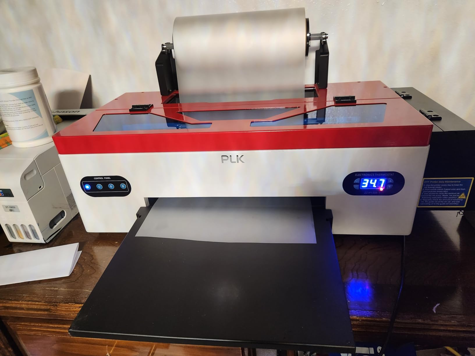 $90/mo - Finance PLK L1800 DTF Printer with Roll Feeder, 2 Years Ink ...