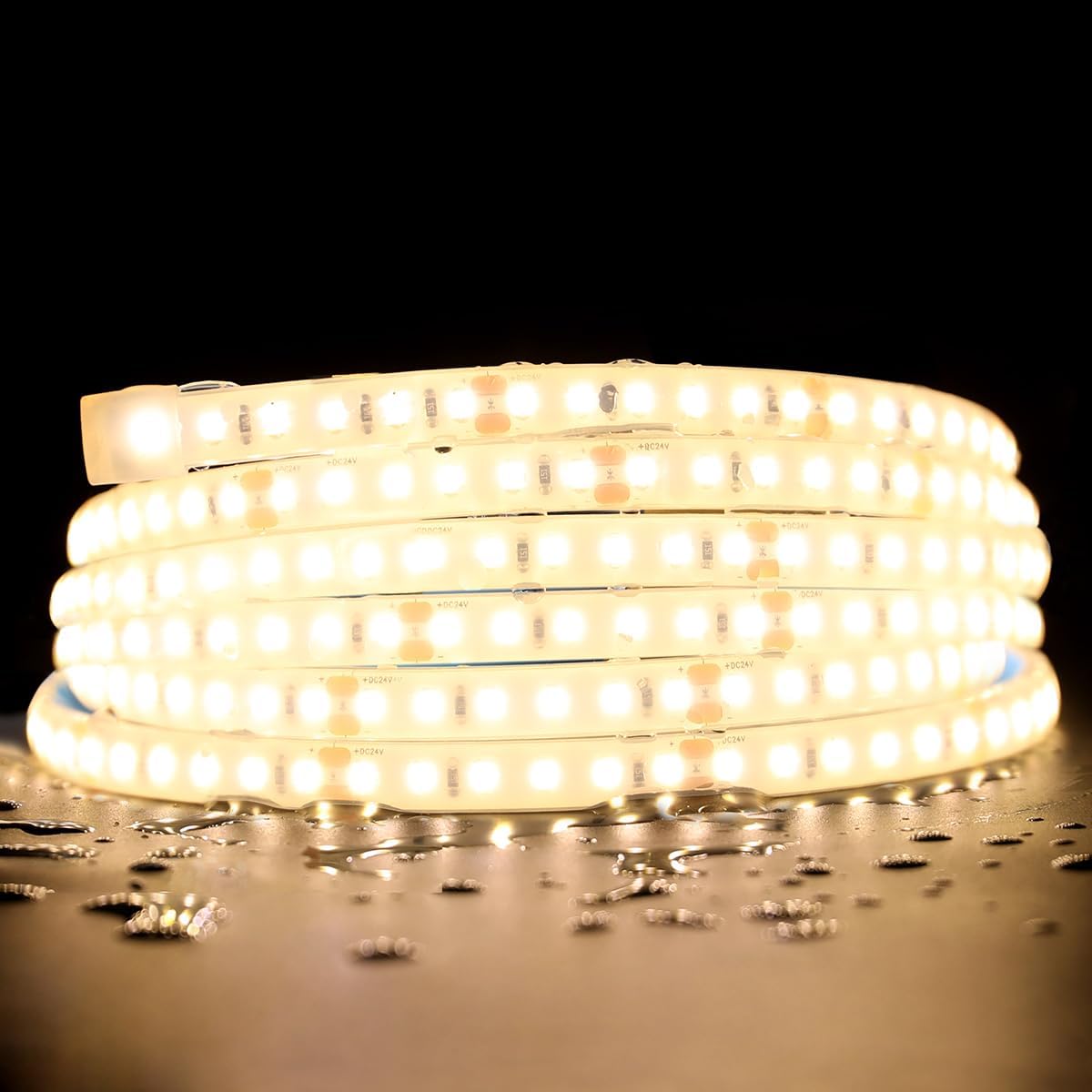 Amazon.com: SuperlightingLED DC24V 3000K White LED Strip for Sauna ...