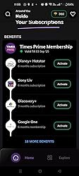 Times Prime Membership - Disney+Hotstar (6 months), Watcho (6 months) including - ZEE5 ...