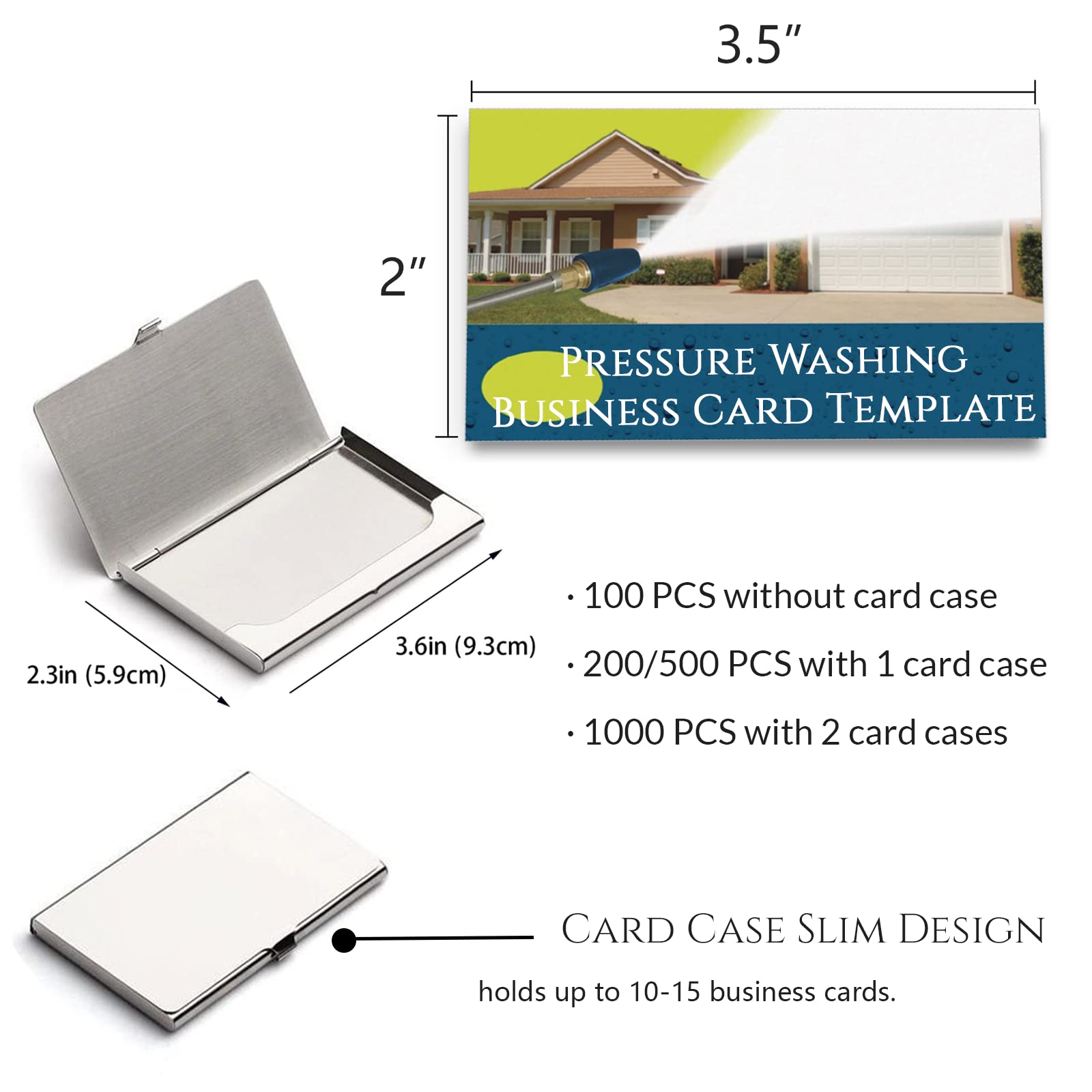 Pressure Washing Business Card Templates