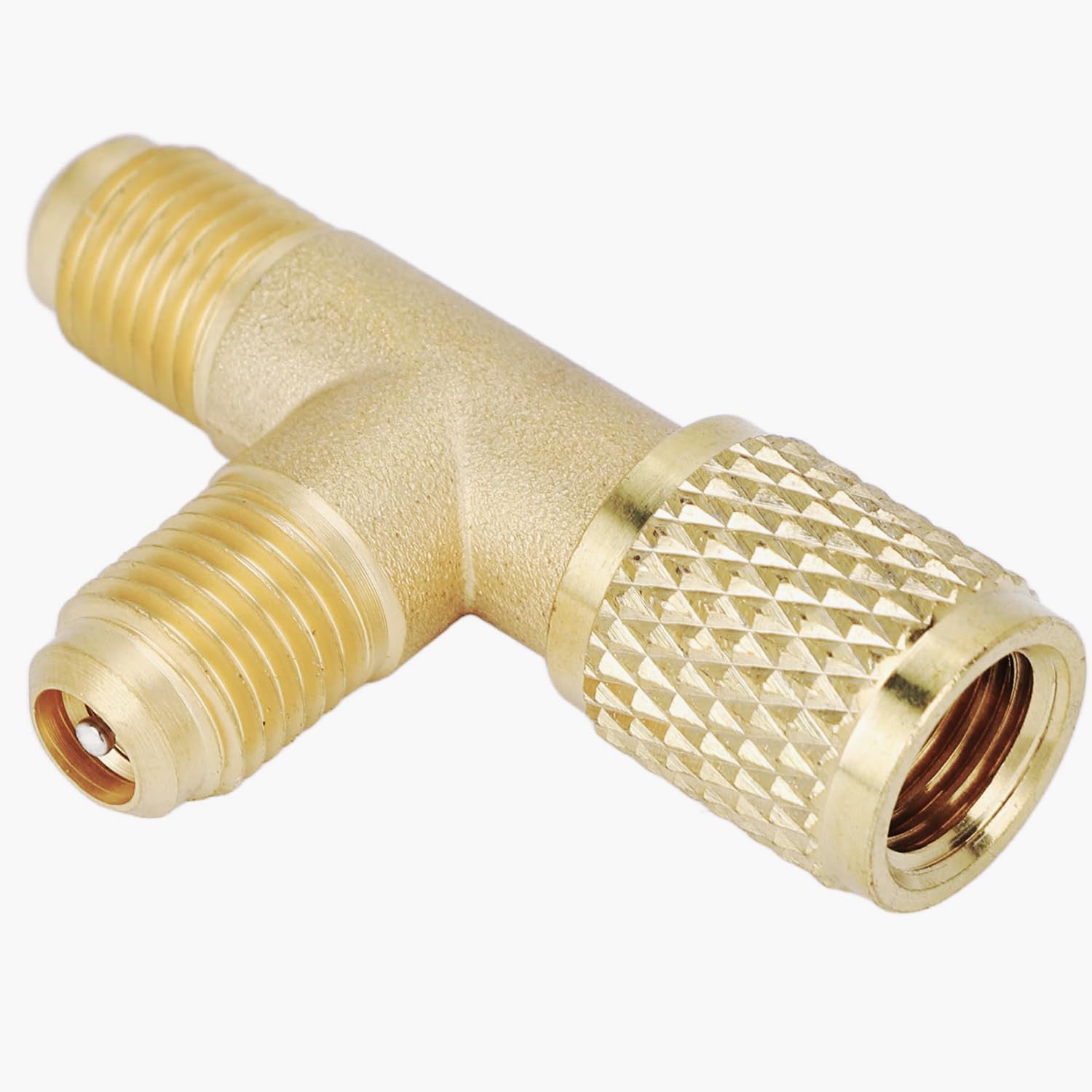 Quick Coupler Access Tee, 1/4'' Valves Core Quick Coupler Tee Adapter ...