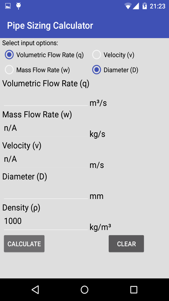 Pipe Sizing Calculator - App on the Amazon Appstore