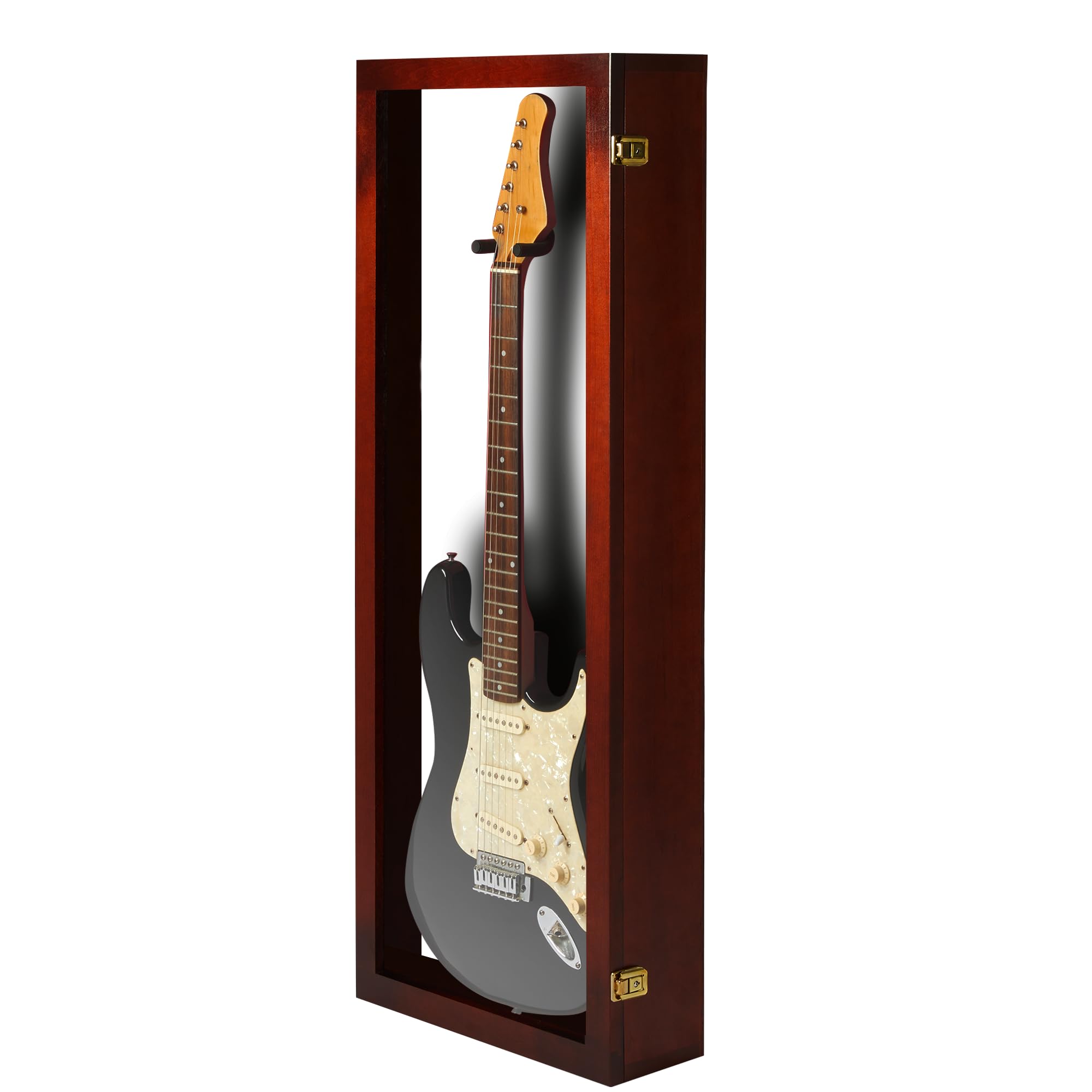 Snapklik.com : PENNZONI Electric Guitar Display Case - Hardwood ...