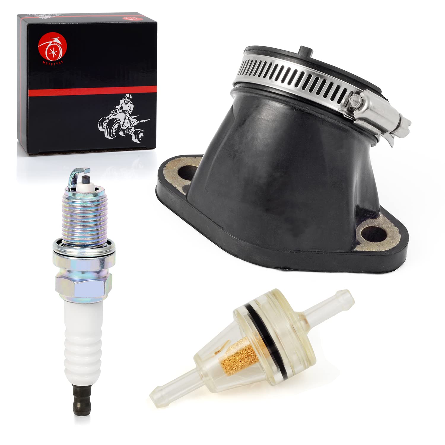 Amazon.com: Carb Intake Manifold Boot Spark Plug For Polaris Sportsman ...