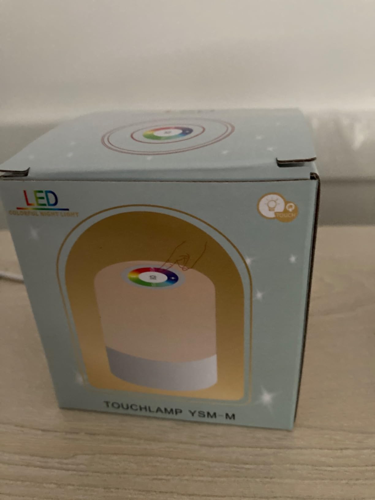 Mini LED Night Light, Touch Control Smart Table Bedside Lamp, Timing 2/ ...