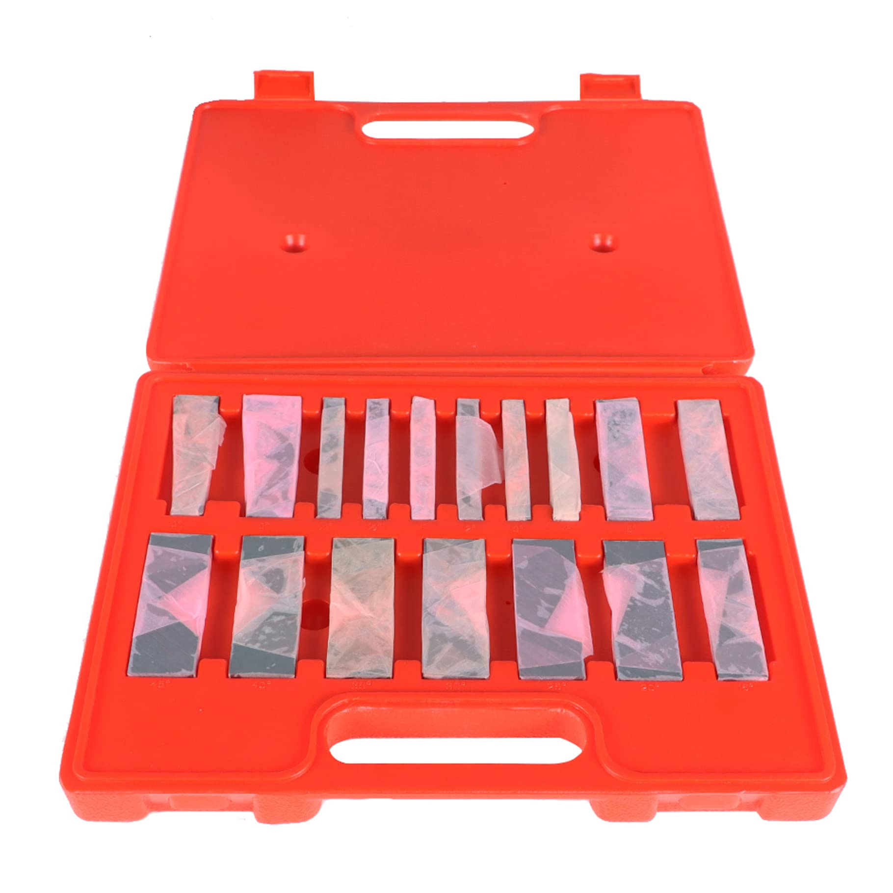 Snapklik.com : 17Pcs 1/4 To 45 Accuracy Ground Angle Block Set, 0.0003 ...