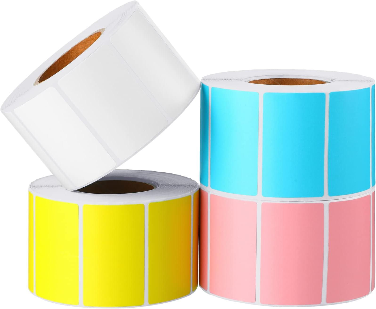 Amazon.com : 4000 Square Labels Strong Adhesive Direct Thermal Labels ...