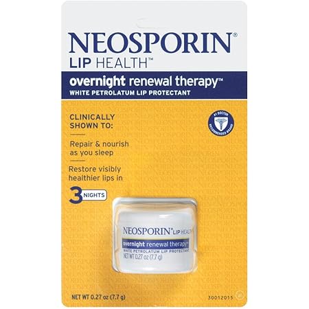 Amazon.com: Neosporin Lip Health Overnight Renewal Therapy 0.27 oz ...