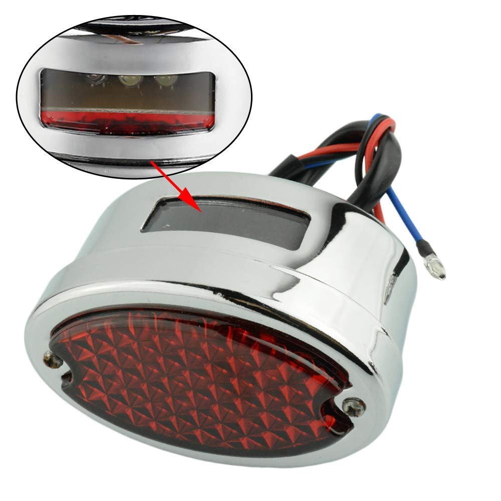 Buy YC Universal Retro Custom Motorcycle Cafe Racer LED Taillight Rear ...