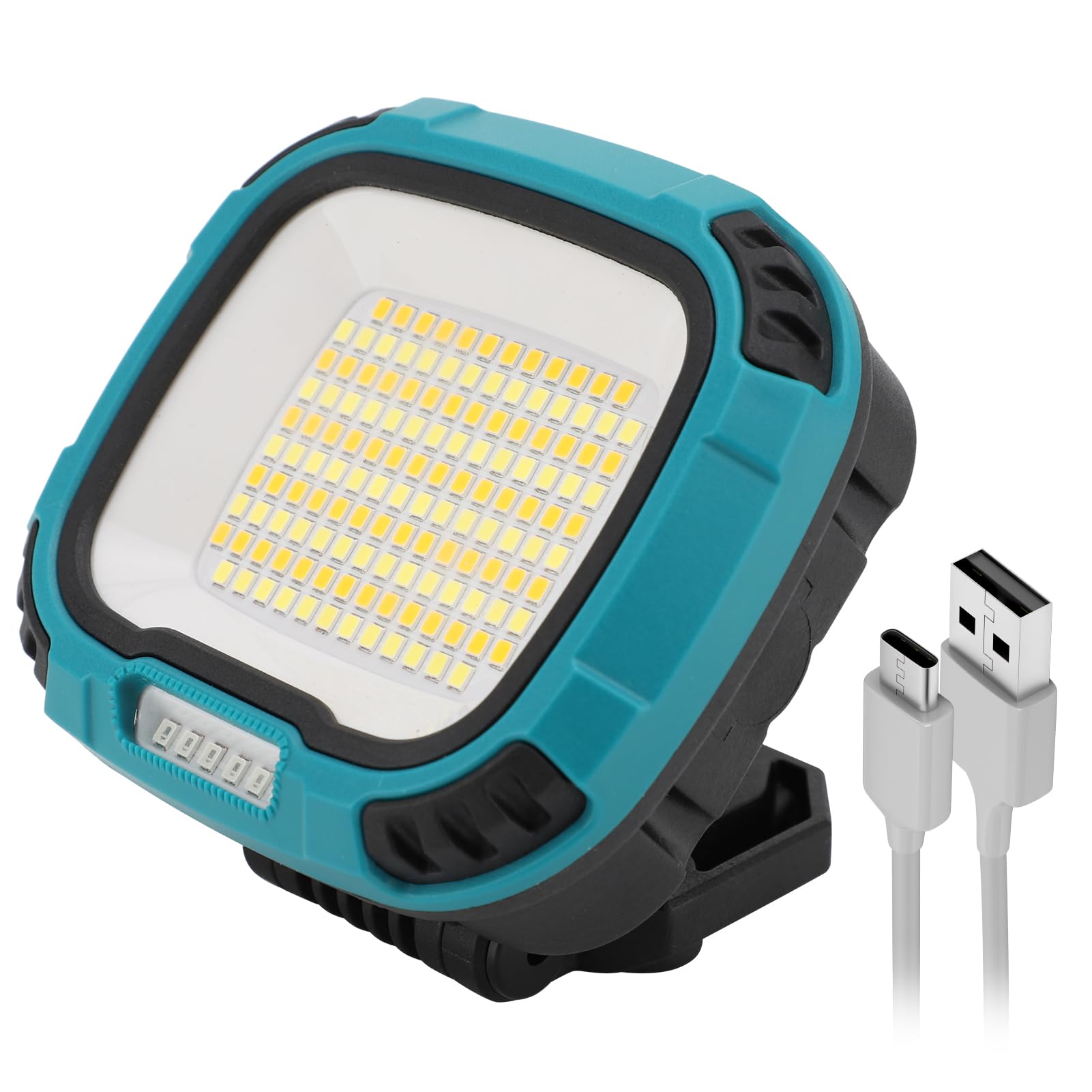 Led Magnetic Battery Light, 2500lm Cob Floodlight with 4 Lighting Modes ...