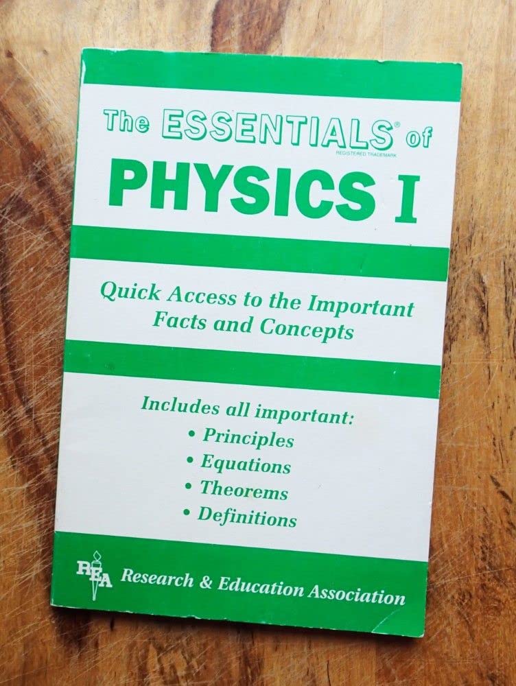 Amazon | Physics I: Quick Access to the Important Facts and Concepts (Essentials) | Research and ...