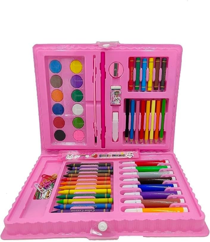 68 Pcs Color Set/Kit for Kids Drawing & Painting Set/Case Art & Craft ...