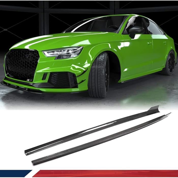 Buy JC SPORTLINE Carbon Fiber Side Skirts fits for Audi S3 RS3 Sedan ...