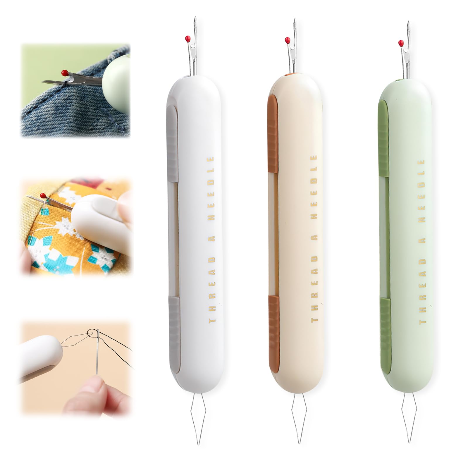 2 In 1 Needle Threader Seam Ripper, Needle Threaders For Hand Sewing ...