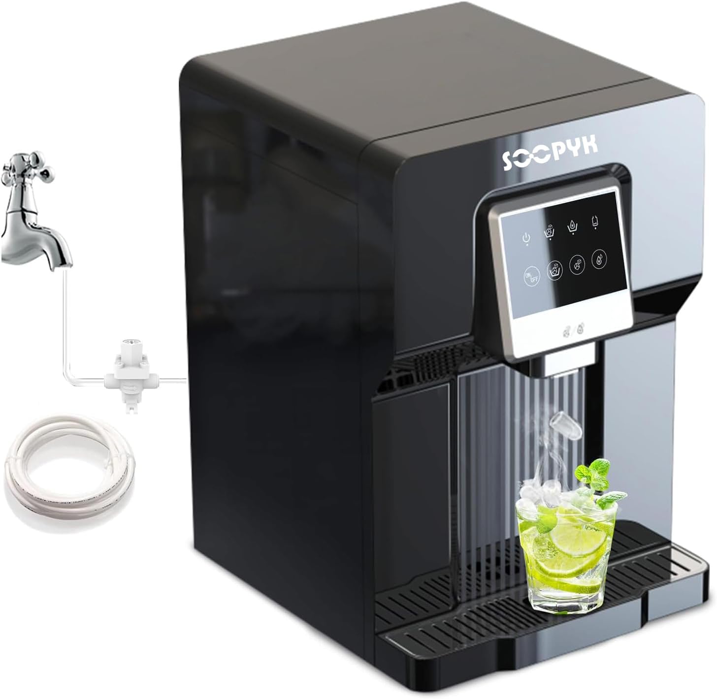 Amazon.com: SOOPYK Countertop Bottleless Water Dispenser Built-in Ice ...