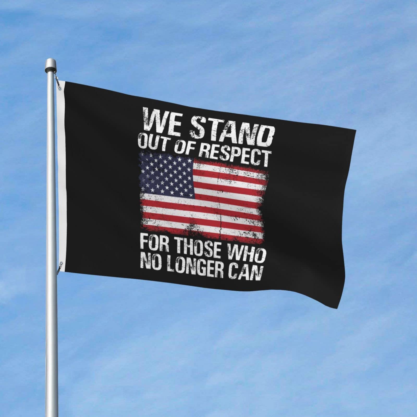 Respect The American Flag Patriot Day Concept. A Service Member