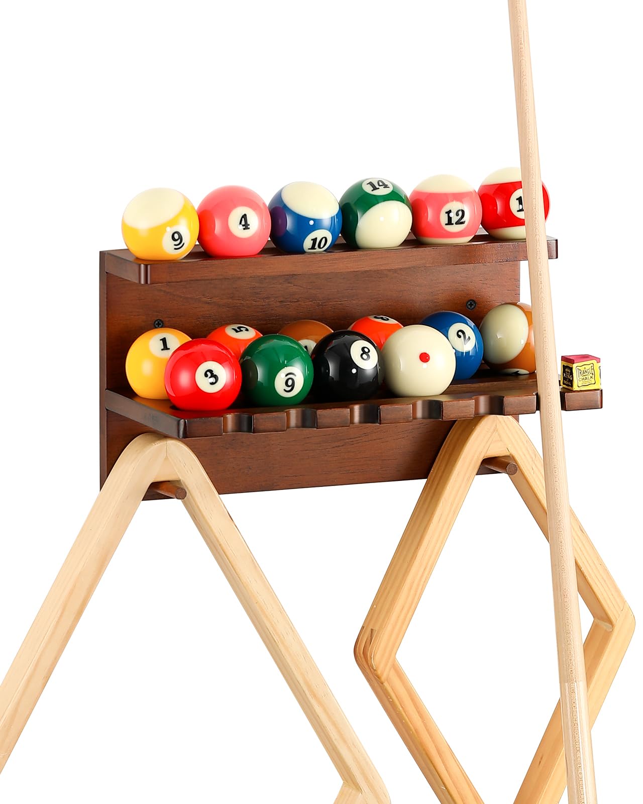 Amazon.com: EXTCCT Wall Mount Billiard Balls Rack- Hardwood Billiard ...