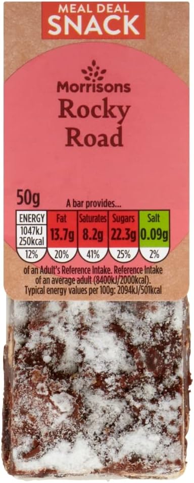 Morrisons Rocky Road Bar 50g : Amazon.co.uk: Grocery