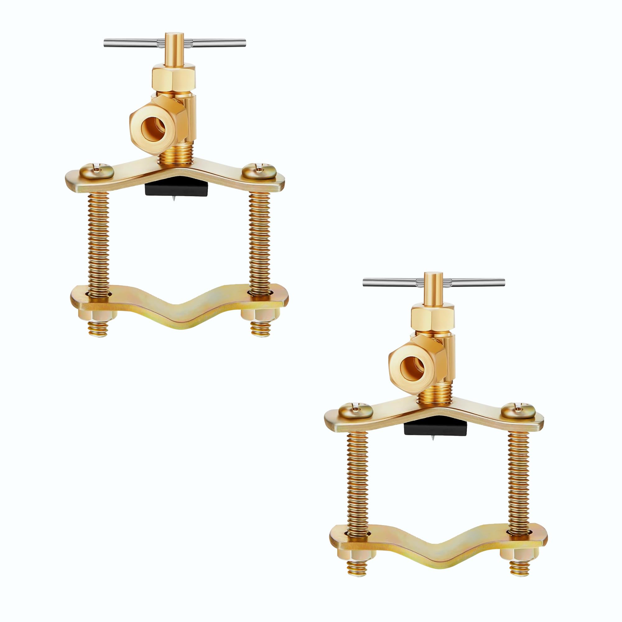 Amazon.com: Self Piercing 1/4-Inch Compression Outlet Brass Saddle ...