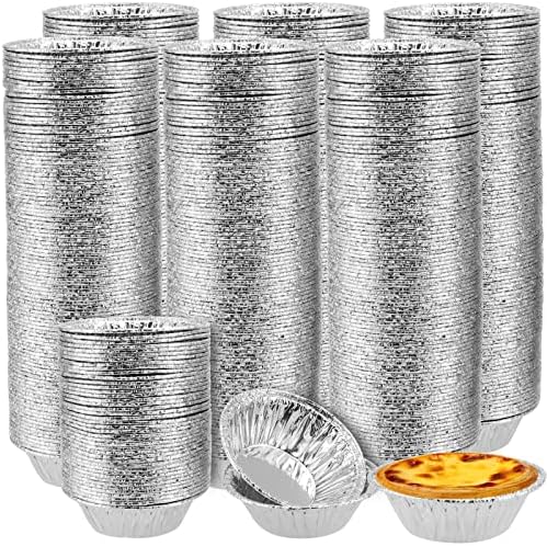 MOUYAT 250 PCS 300ml Foil Pie Dishes, 4.8 Inch / 12.2 cm Round ...