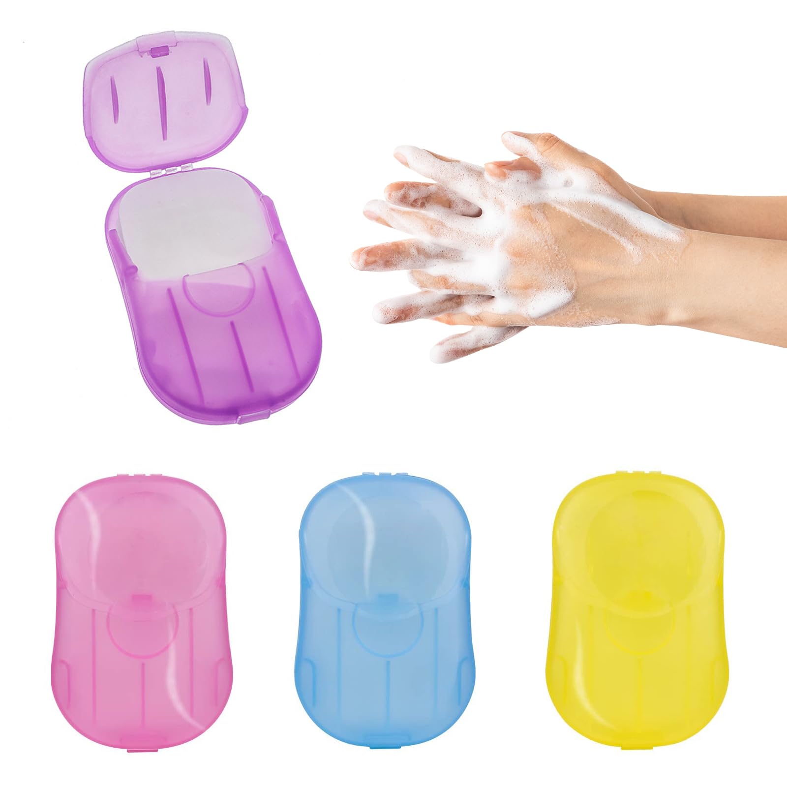 Amazon.com : hautllaif 4PCS Disposable Hand Washing Paper Soap Sheets ...