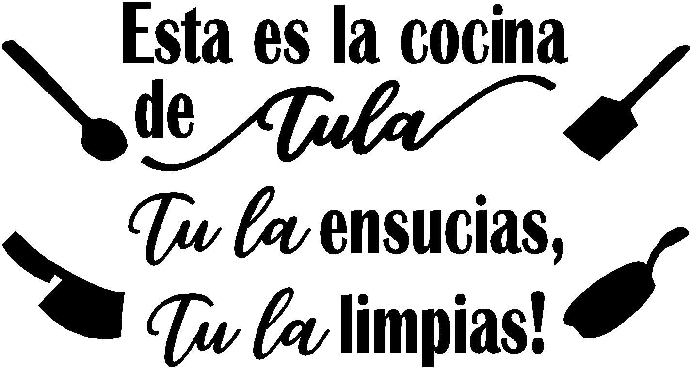 Amazon.com: Yoursidecal Spanish Wall Decals Kitchen Food para Pared ...