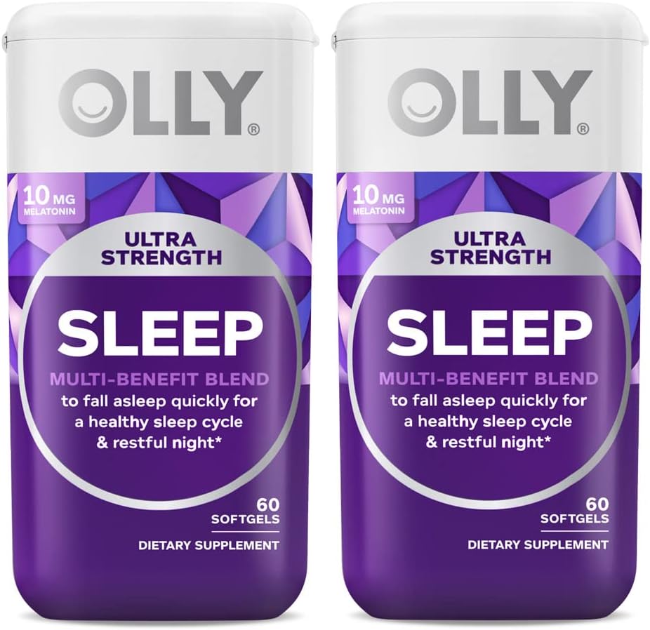 Amazon.com: OLLY Ultra Strength Sleep Softgels, 10mg Melatonin, L ...