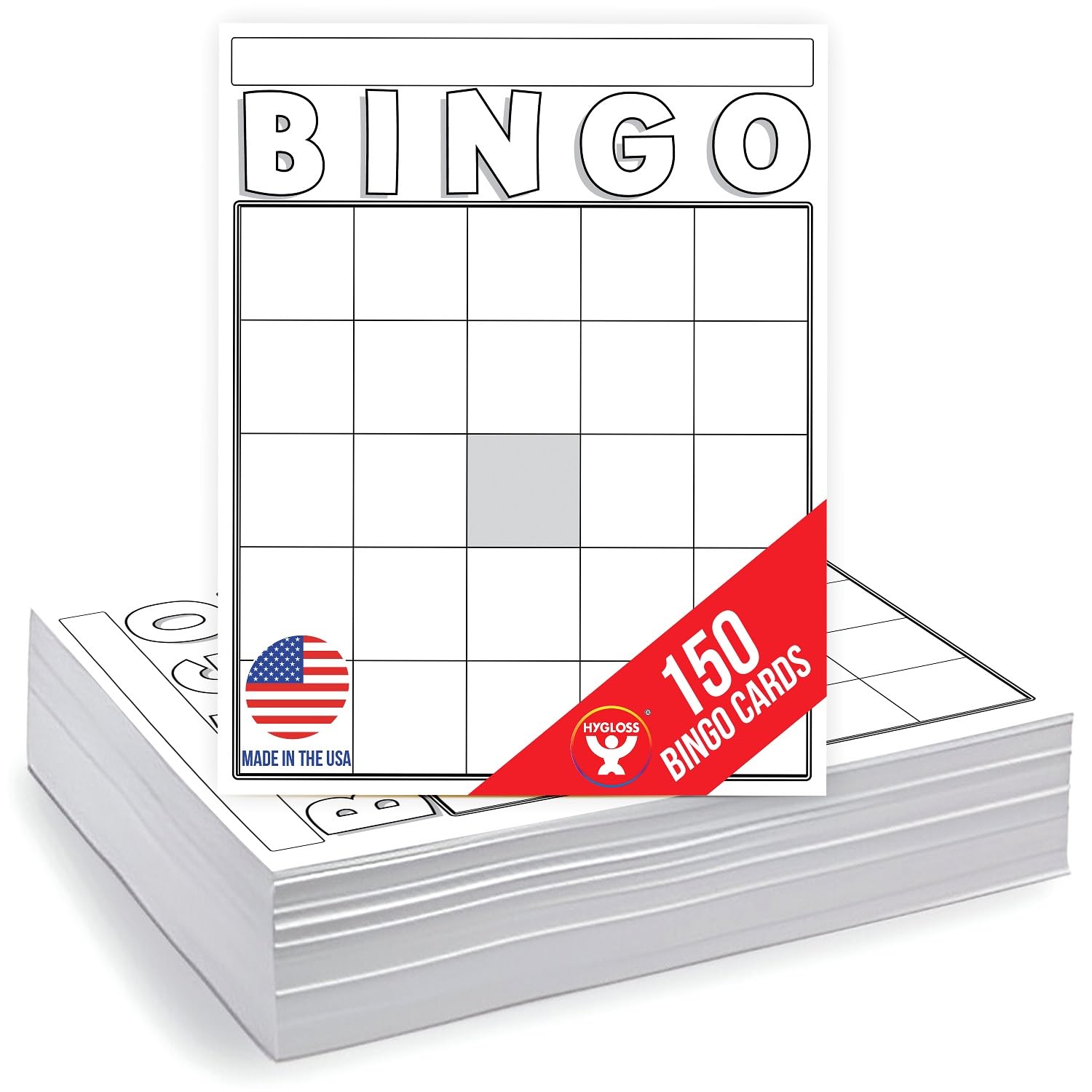 Snapklik.com : Hygloss Products Blank Bingo Cards To Write On - 150 ...