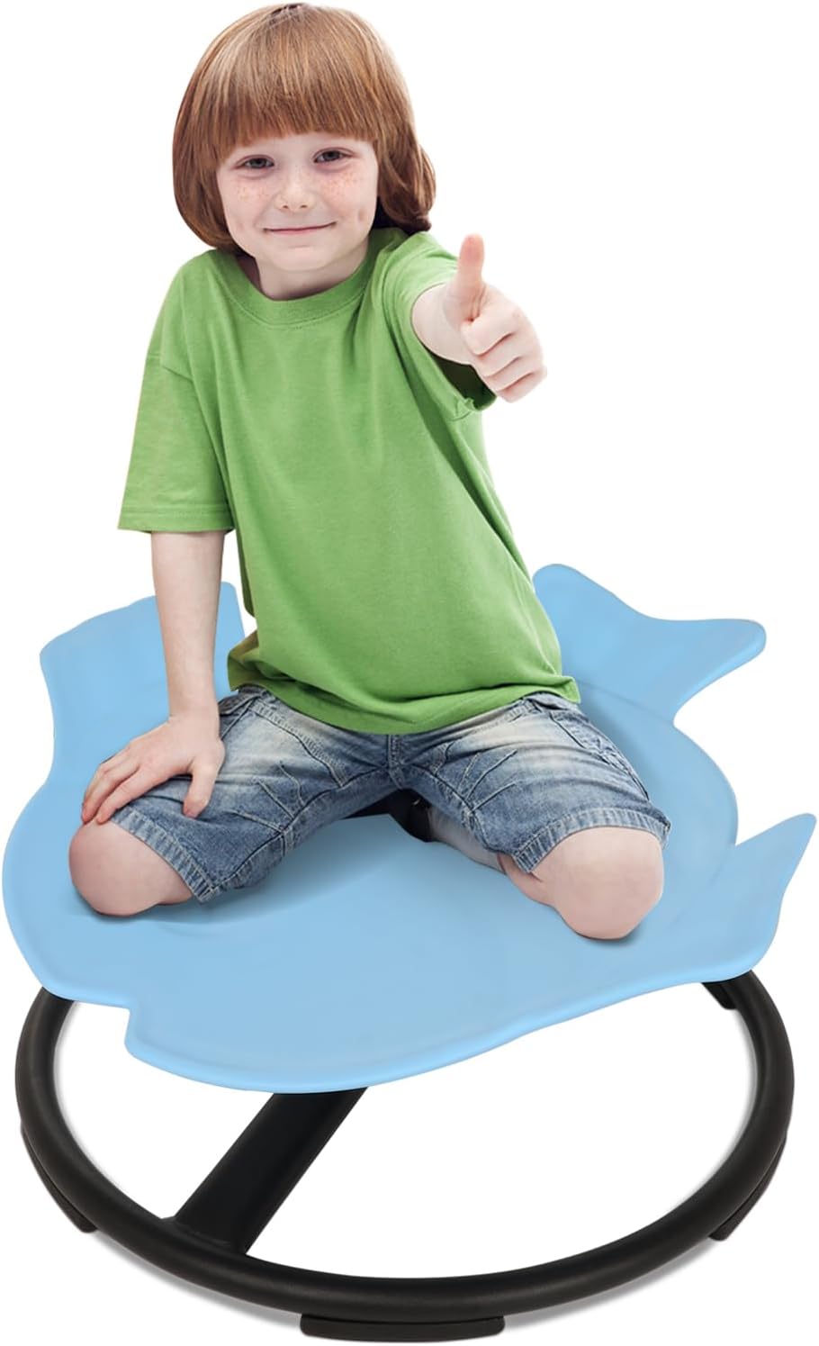 Amazon.com: FAHKNS Light Blue Non Slip Spinning Chair for Autistic Kids ...