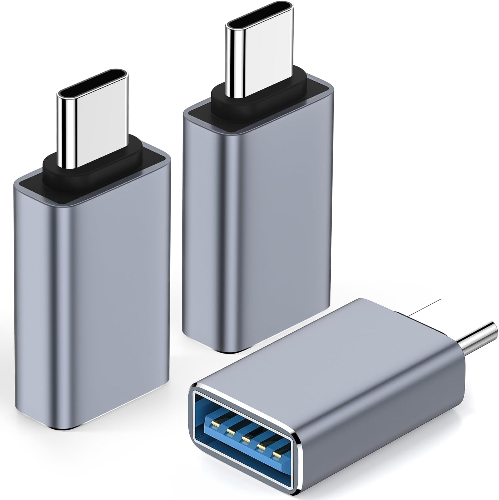 USB-C auf USB Adapter, 3 Stück USB Typ C Stecker auf USB 3.0 Buchse OTG ...