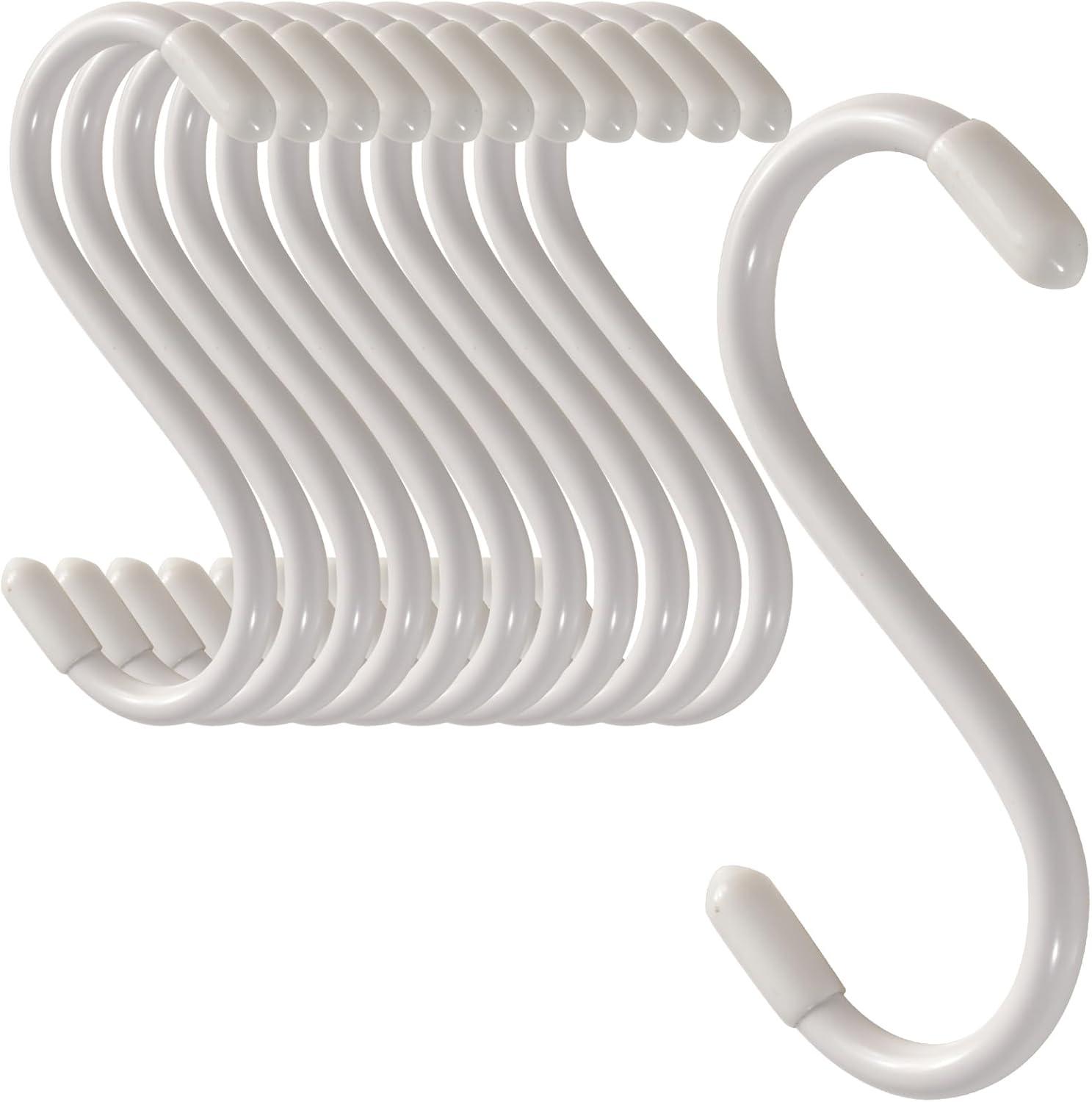 Amazon.com: Cozihom 3 Inch Heavy Duty Vinyl Coated S Hooks, Rubber ...