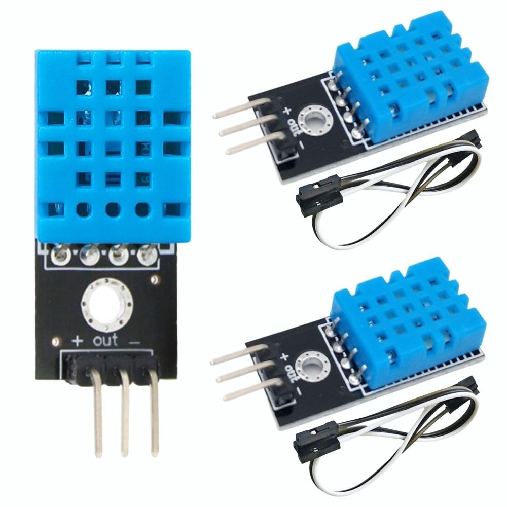 Snapklik.com : 2Pcs DHT11 Temperature Humidity Sensor Module Digital Single Bus Electronic ...