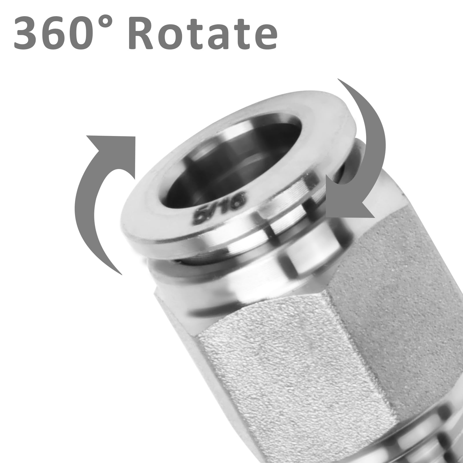 Snapklik.com : DERPIPE Push To Connect Fitting - 304 Stainless Steel ...