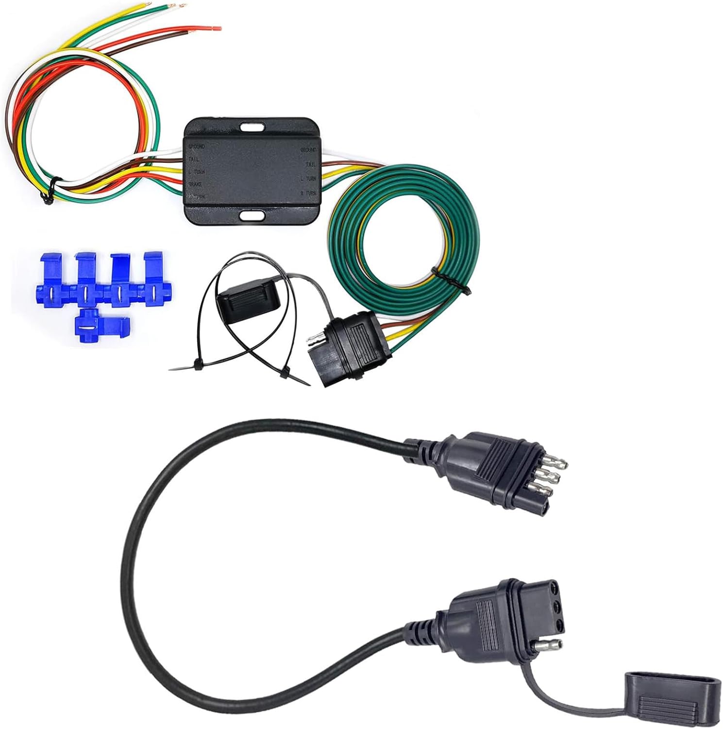 Amazon.com: CARROFIX 3 Wire to 2 Wire Taillight Converter and 4 Wire ...