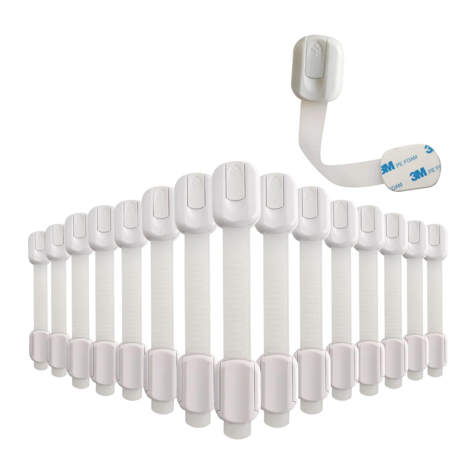 Amazon.com: 15 Pack Baby Products, Safety Guards Kid Locks Cabinet ...