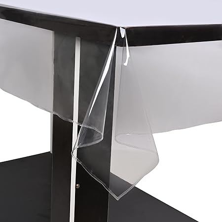 Buy OrientalWeavers Waterproof Transparent 6 Seater Dining Table Cover ...