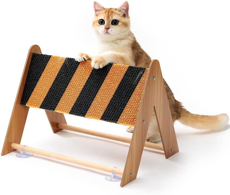 Amazon.com : Docal Cat Scratcher Pad, Barricade Shape Cat Scratching ...