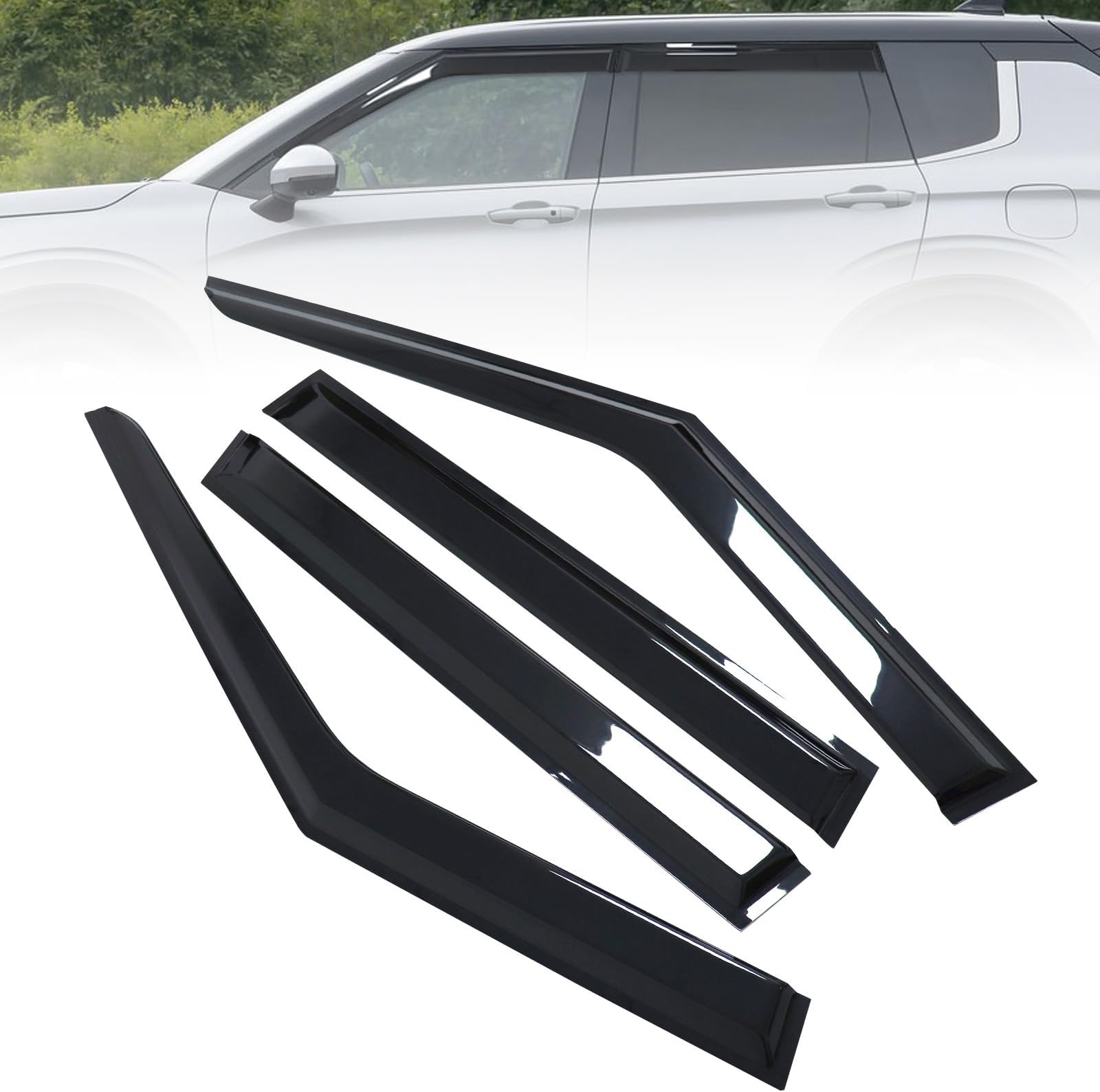 Amazon.com: for Mitsubishi Outlander 2022- Window Visor Weather Shield ...