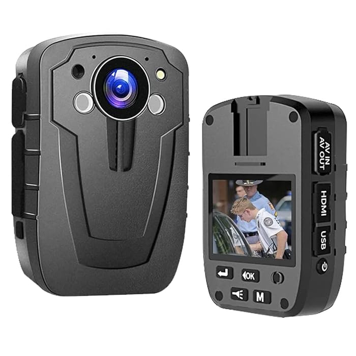 Buy 1296P HD Police Body Camera, 2 Inch Display, Night Vision, Infrared ...