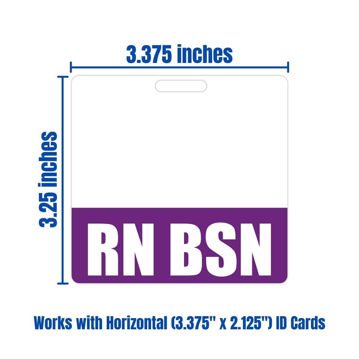 Snapklik.com : RN BSN Badge Buddy (Purple) - Heavy Duty Badge Tags For ...